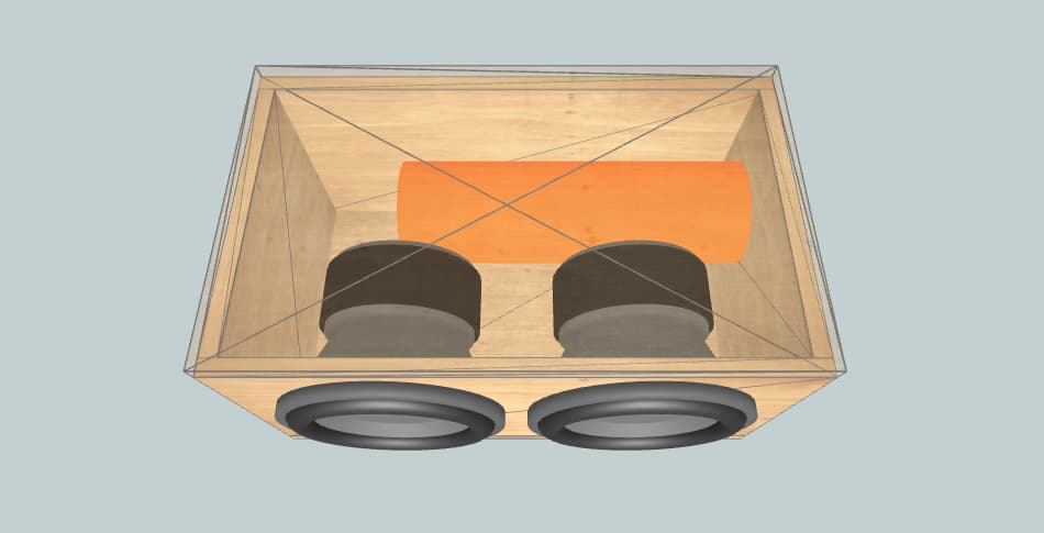 Subwoofer Box Skar Audio VD-10 | Ported Box | Slot