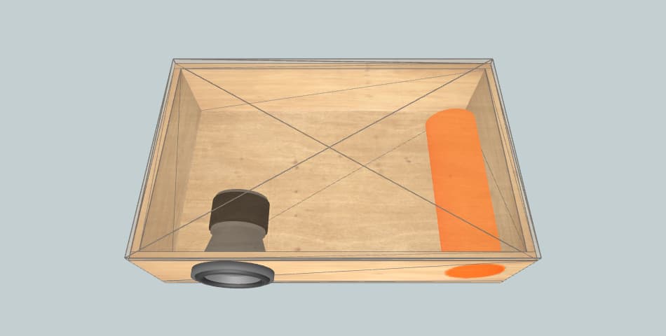 Subwoofer Box Skar Audio 6.5" Peugeot 206 diablo III 35hz | Ported Box