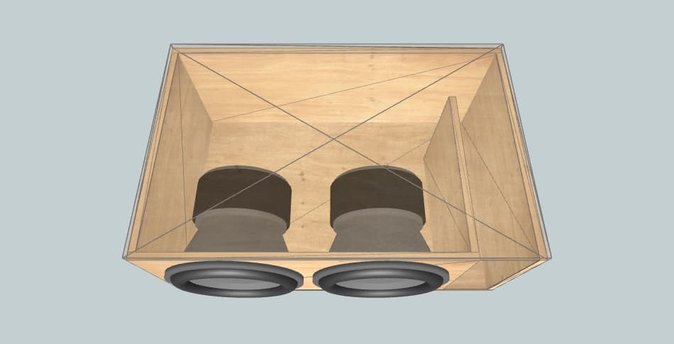 Subwoofer Box Skar Audio Any 2 15” 3000 watt subs | Ported Box | Slot