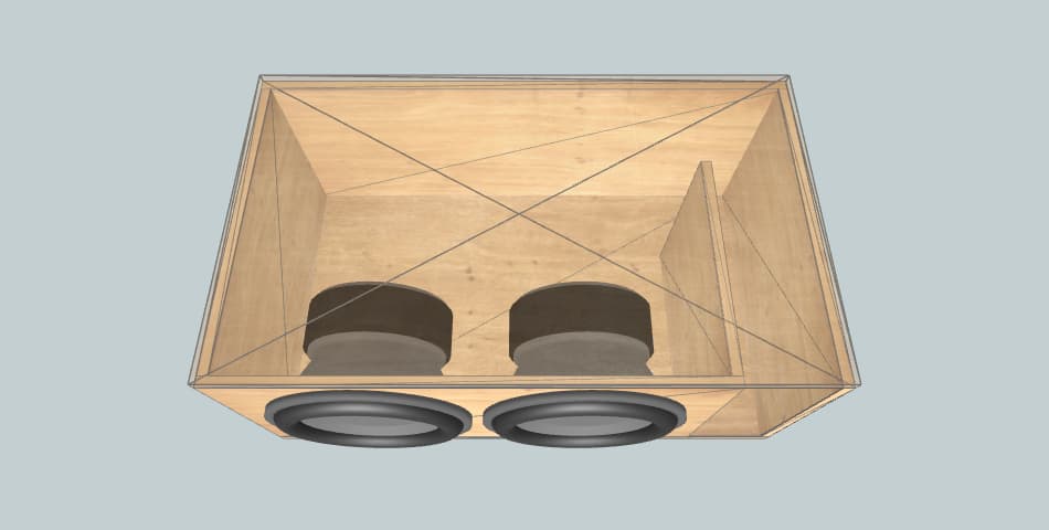 Subwoofer Box Skar Audio EVL 15 dual GK | Ported Box | Slot